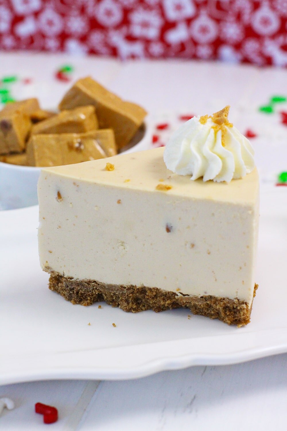 Cheesecake de turrón de Jijona sin horno 🎄 Receta fácil