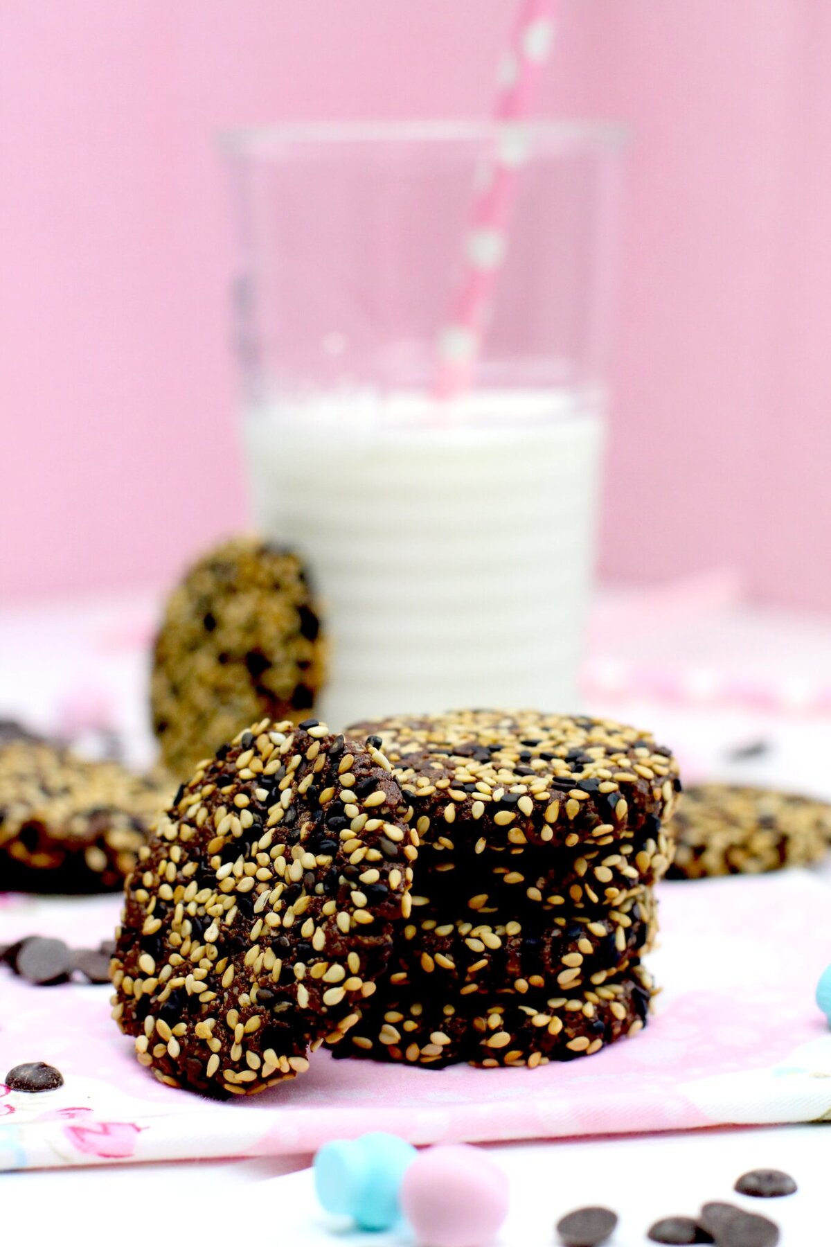 🥇 Cómo hacer GALLETAS de SÉSAMO y CHOCOLATE saludables