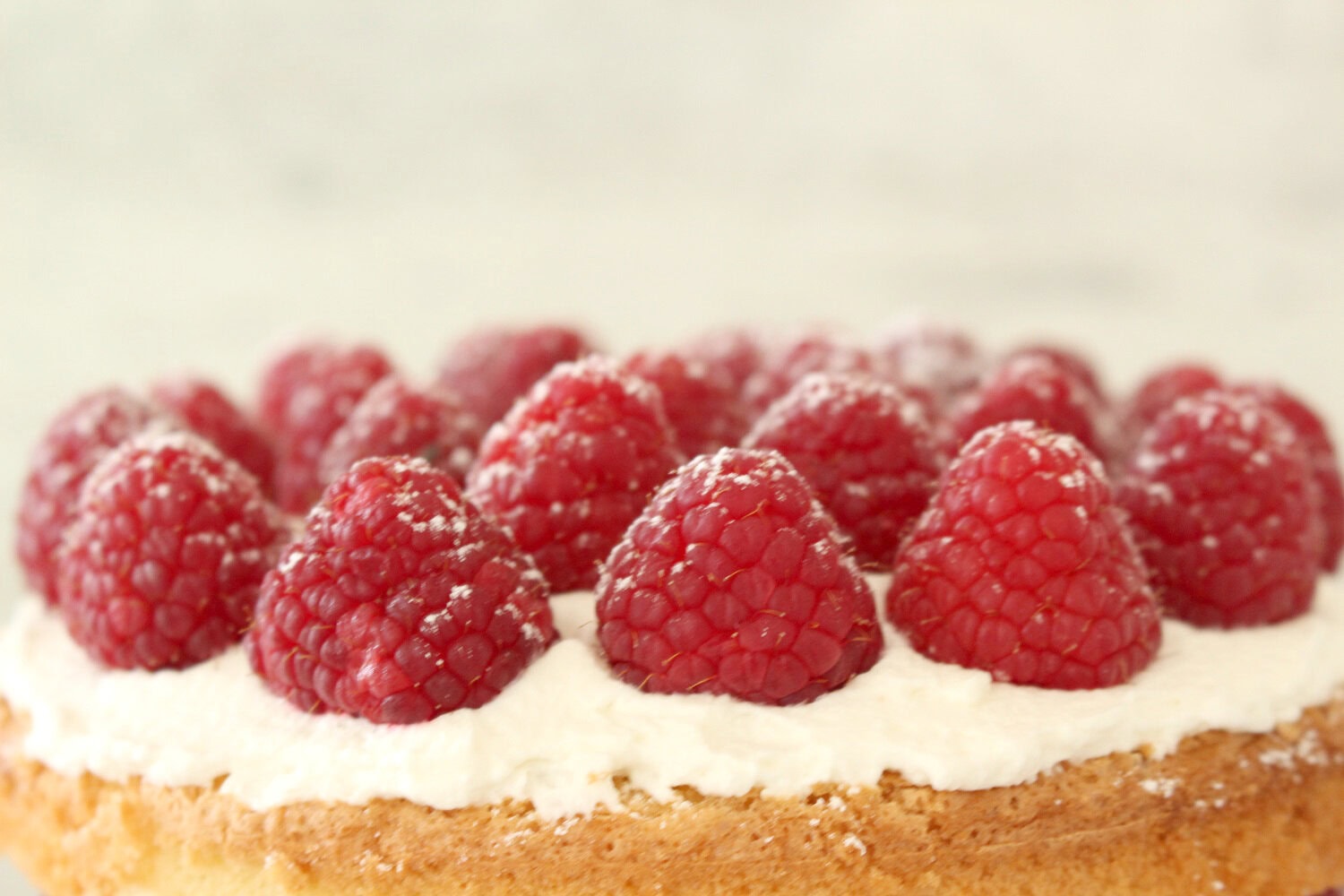 Tarta genovesa de frambuesas - Como hacer tartas caseras